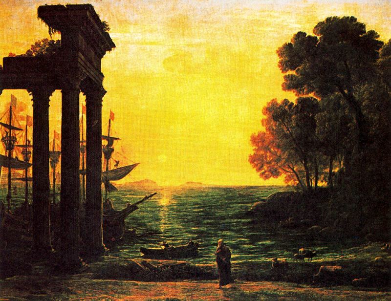 Claude Lorrain (Claudio de Lorena), obras, pinturas, cuadros