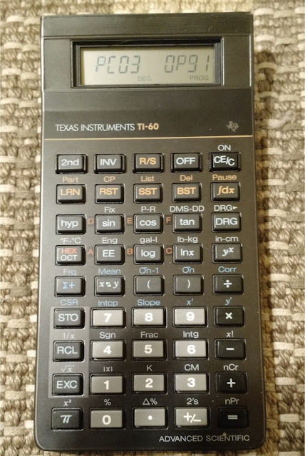 Eddie's Math and Calculator Blog: Retro Review: Texas Instruments TI-60