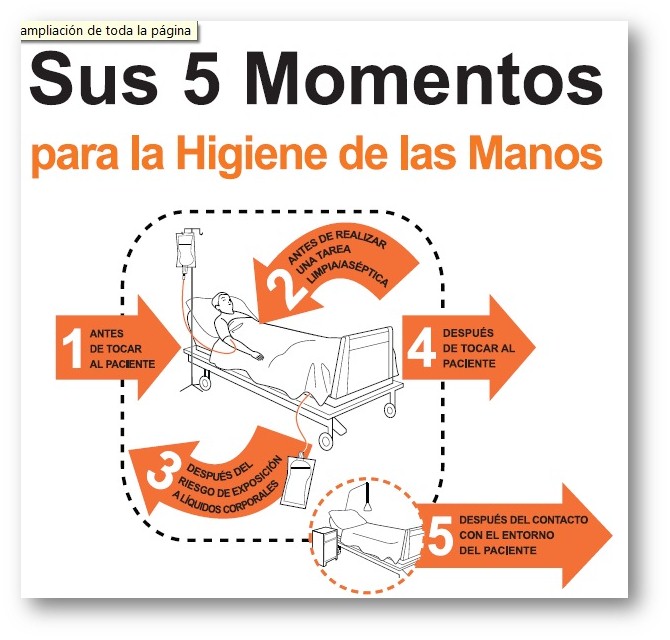 Metas Internacionales Para La Seguridad Del Paciente: 5 momentos