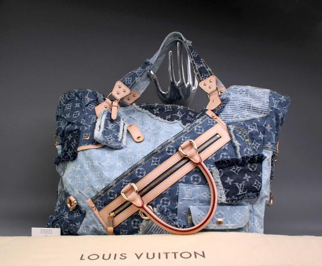 LV Blast from the Past: Monogram Denim Patchwork Cabby |In LVoe with ...