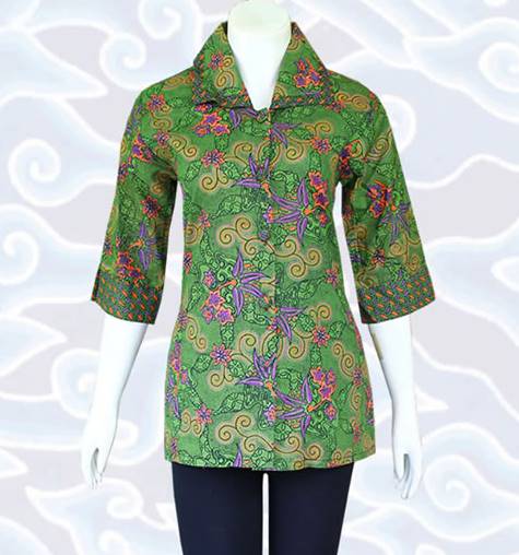 10 Model Baju Batik Muslim Atasan Wanita Terbaru 2020