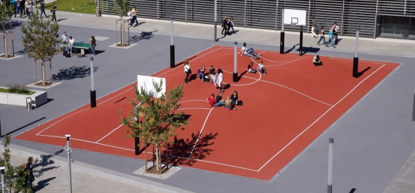 Pix Grove: 3D Basketball Court in Munich Germany