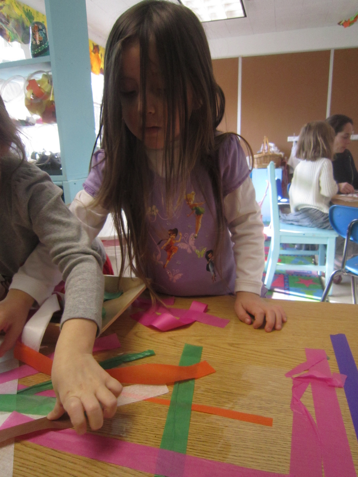 Playfully Learning: Sticky Paper Collage