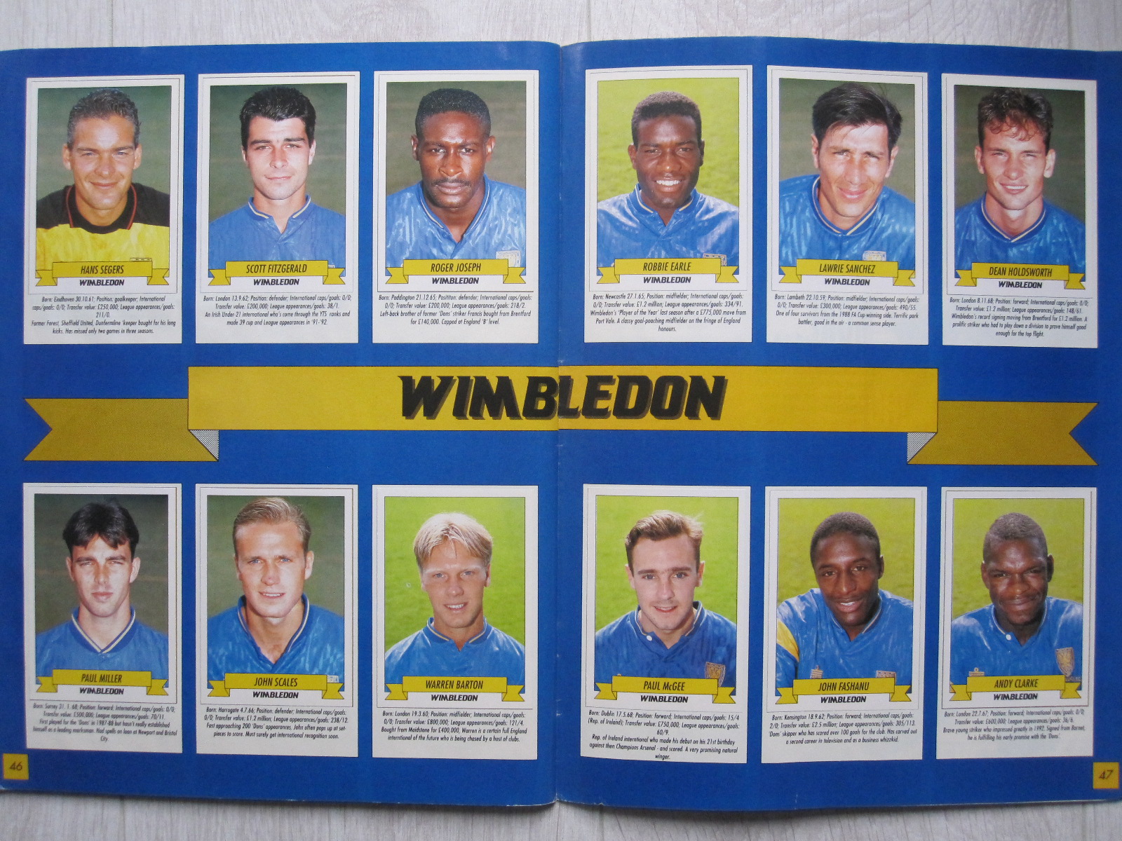 Only Good Stickers: Panini Football '93 (England)