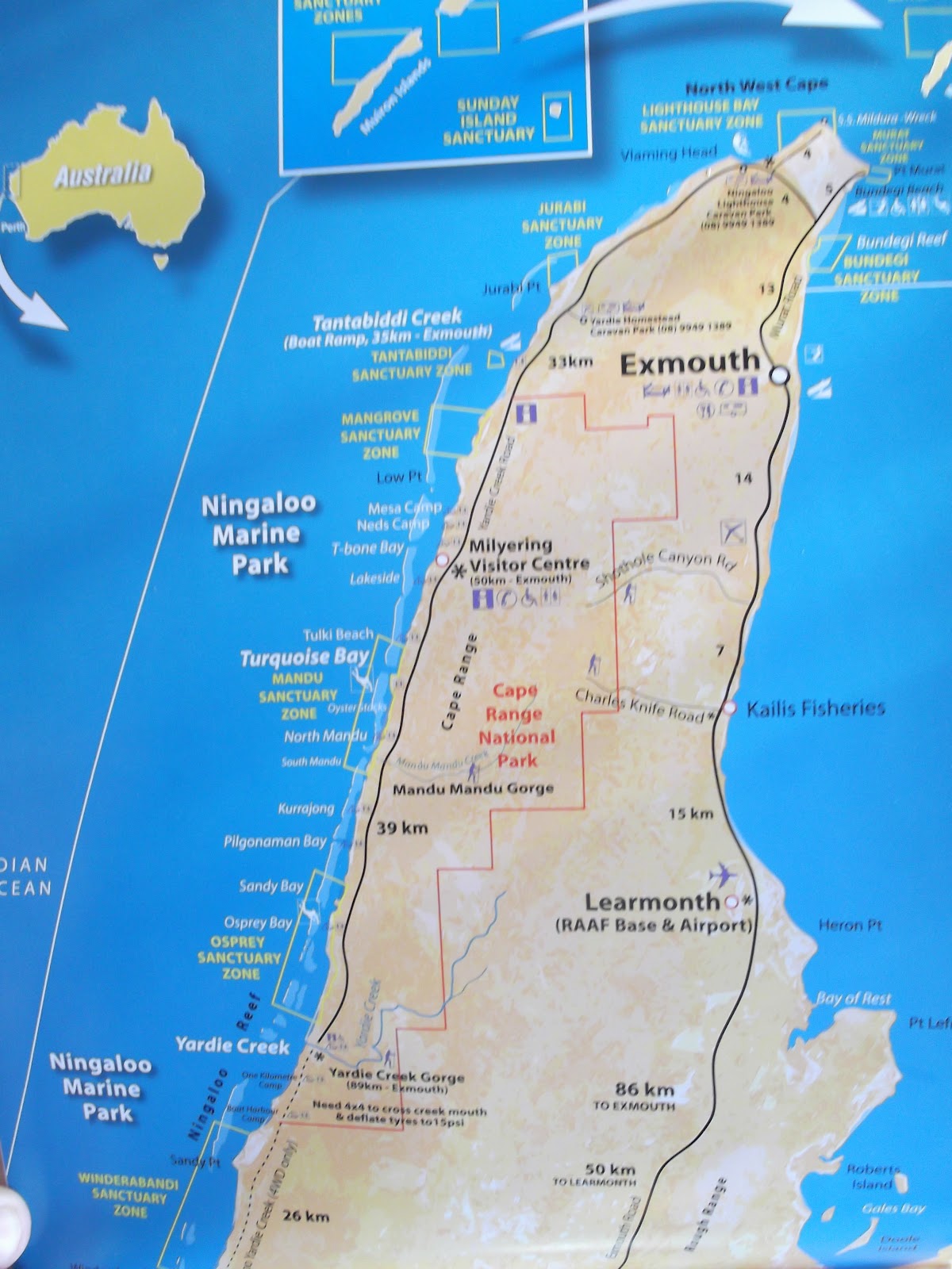 AUSTRALIAN ADVENTURE: Canarvon - Exmouth 18/6/12 - 2/7/12