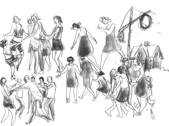 Gesture Drawings: Midsummer gestures