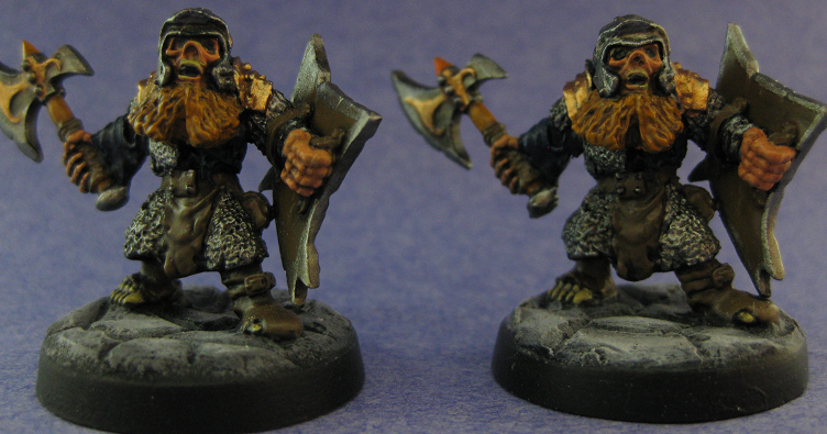 Miniature Painting: Chainmail Skeletal Dwarf - WOC 88460