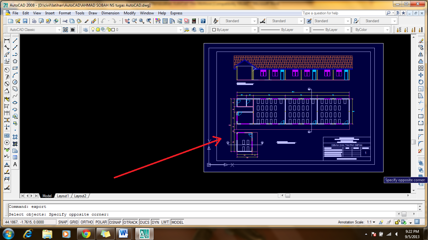 Memasukkan Gambar Berbasis AutoCad dalam Ms.Word ~ Qiupy Edu