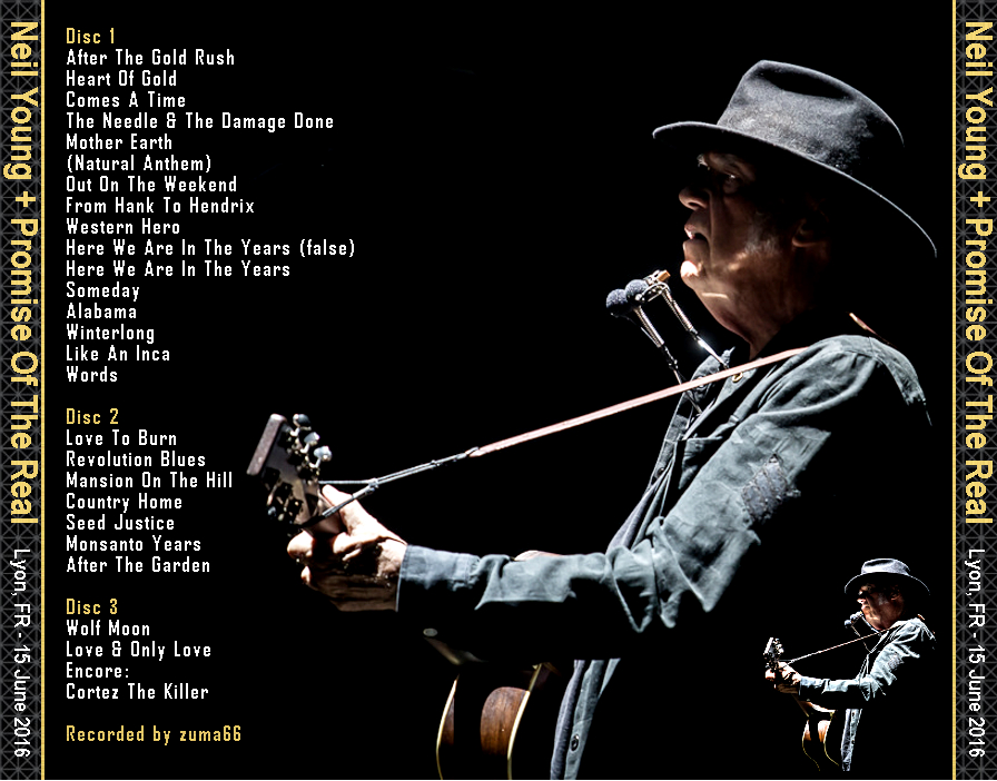 World Of BOOTLEGS: BOOTLEG : Neil Young - Halle Tony Garnier, Lyon, 15 ...