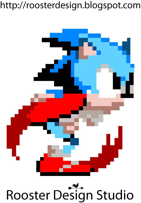 Rooster Design Studio: Sonic Pixel ART