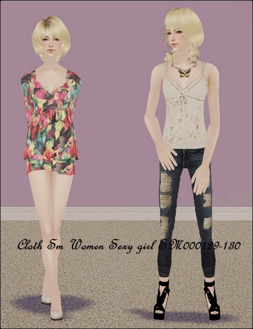 The Sims 2 Finds: SimsSM: Cloth Sm Women Sexy girl SM000125-130