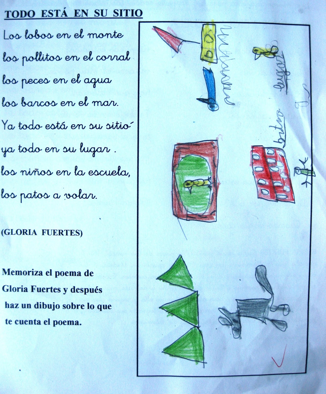 El blog de Marci: Gloria Fuertes- Todo en su sitio