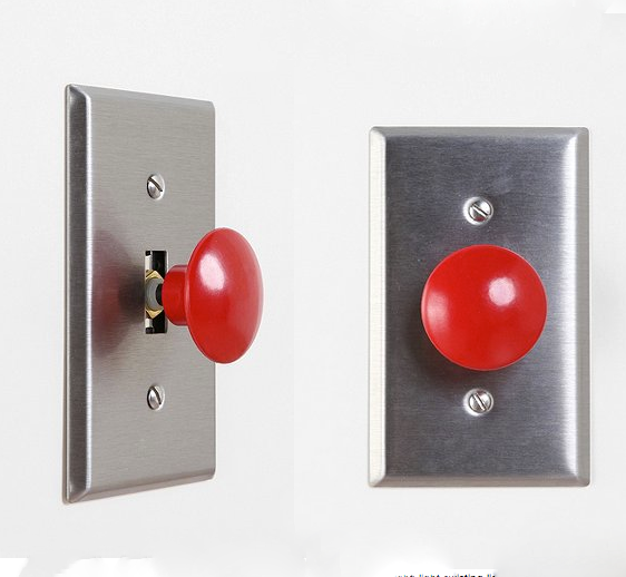 Jenn Ski: Treasure of the day: Panic button light switch