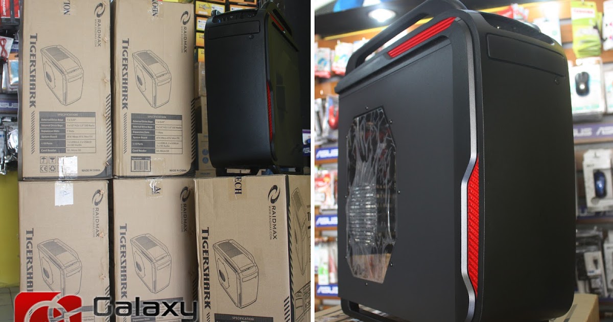 GALAXY SOLUSINDO | Toko Komputer Malang: Raidmax TIGERSHARK Gaming Chassis