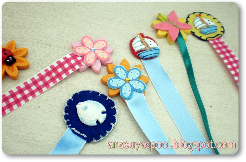 Anzouya: Cute Ribbon Bookmarks