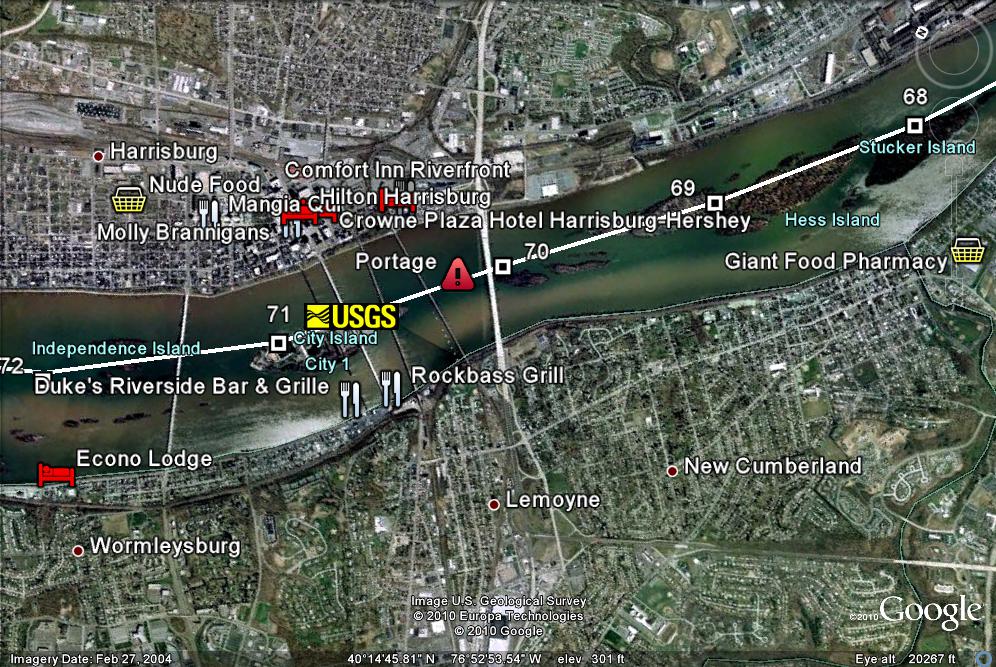River Mile Maps: Sample River Mile Map
