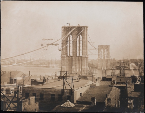 Rare Photographs of the Construction of the Brooklyn Bridge ~ Vintage ...