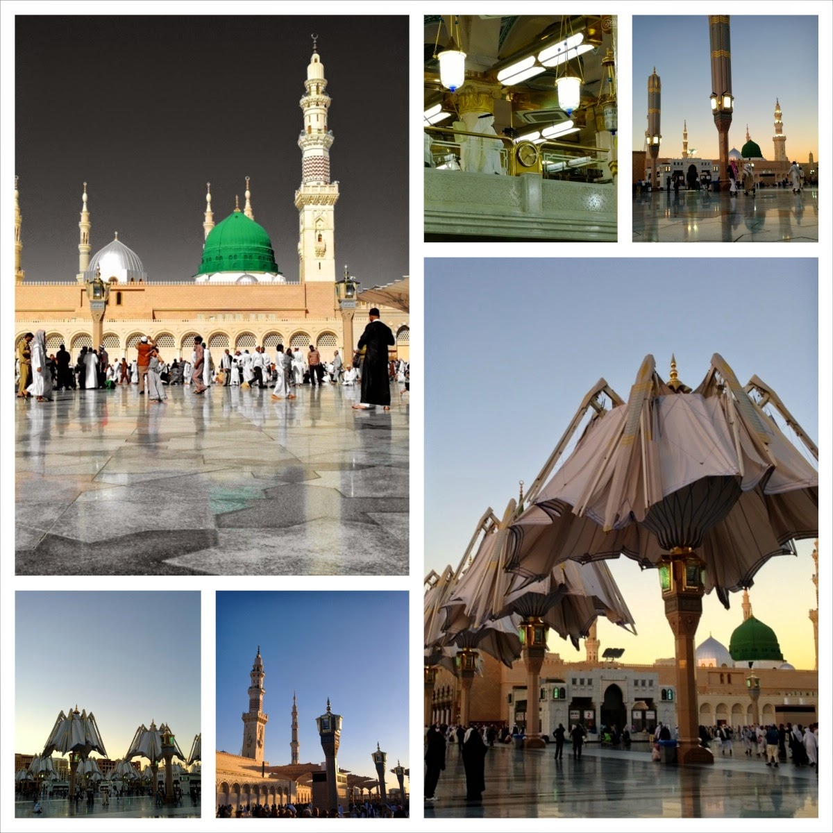 Photos of Haramain - Masjid Al-Haram, Makkah and Masjid Nabawi, Madeenah