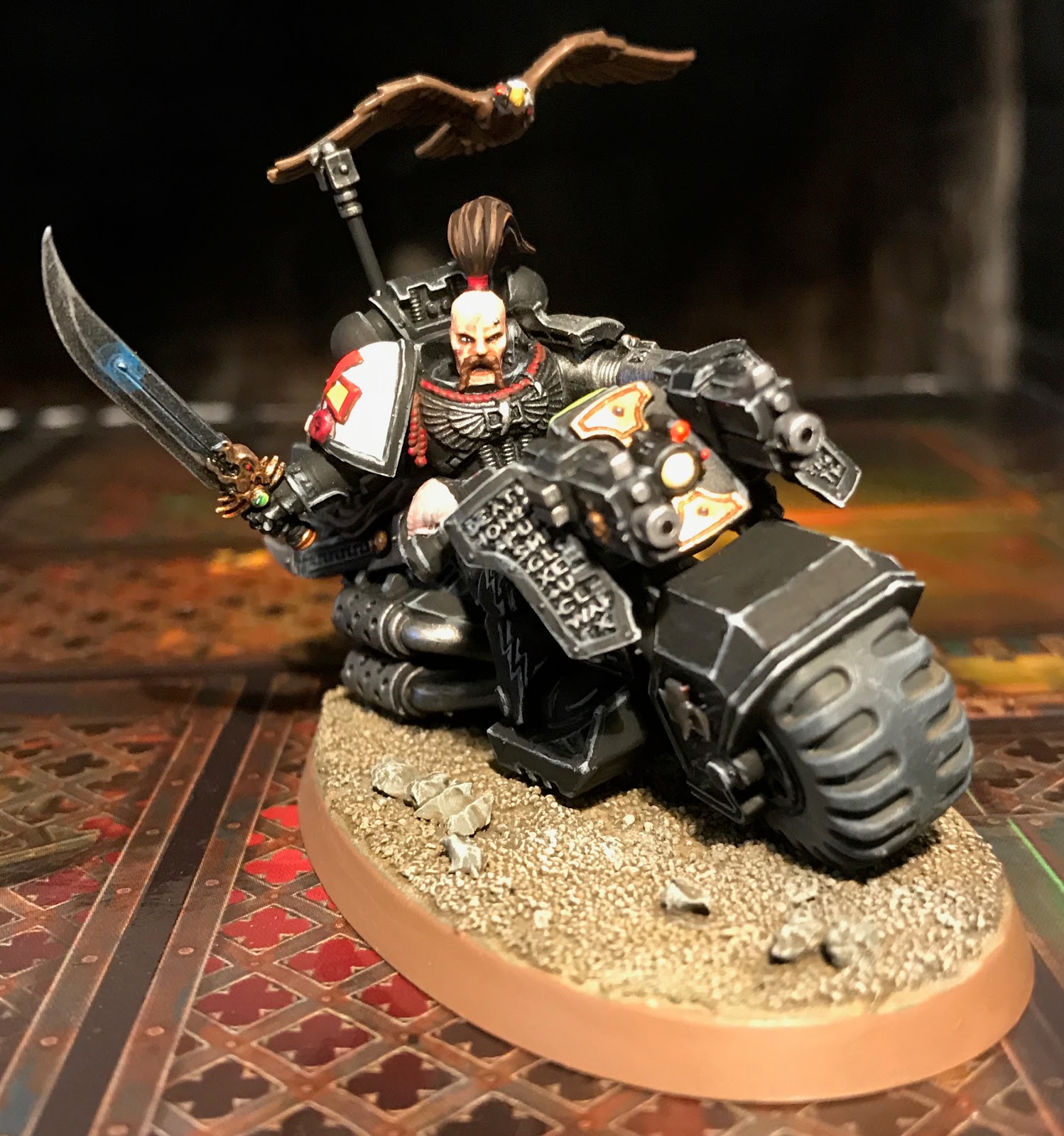 Wargaming with Barks: Deathwatch White Scar biker