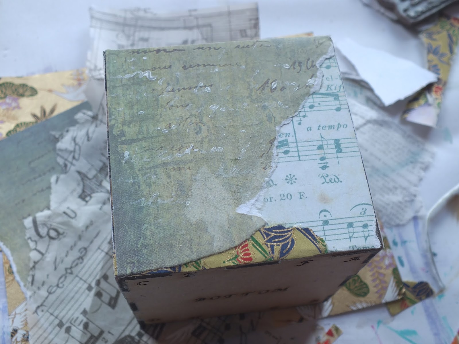 Calico Craft Parts: Autumn Washi Tape Cube by Julie Ann