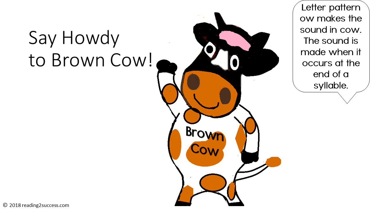 Reading2success: Ow as in Brown Cow and Howie Owl