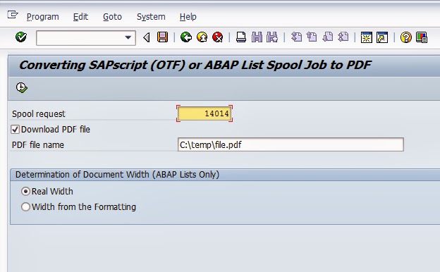 My SAP Financials: How to Download Spool in SP02 as PDF