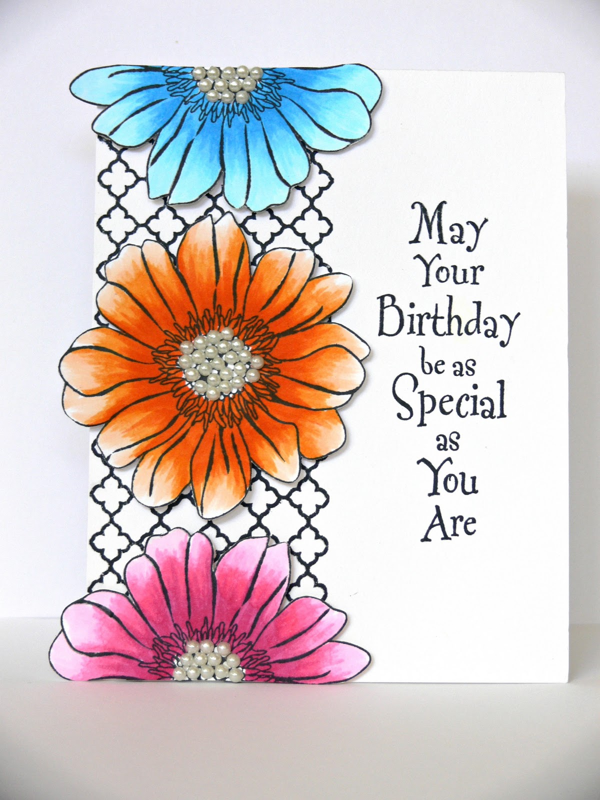 Pieces by Emily: Colorful Birthday Card - December2011B