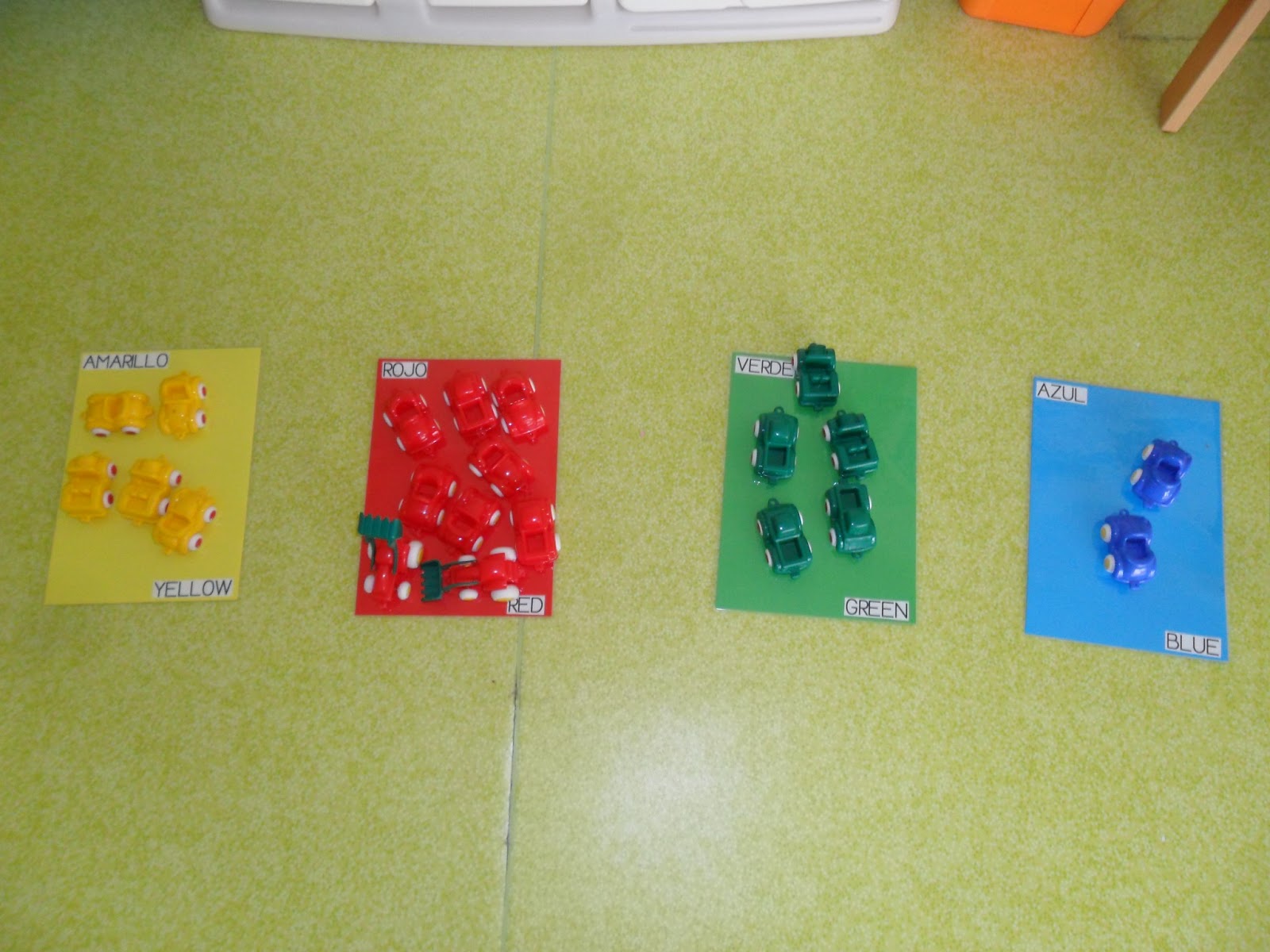 Materiales para Educación Infantil: CLASIFICAR COLORES II