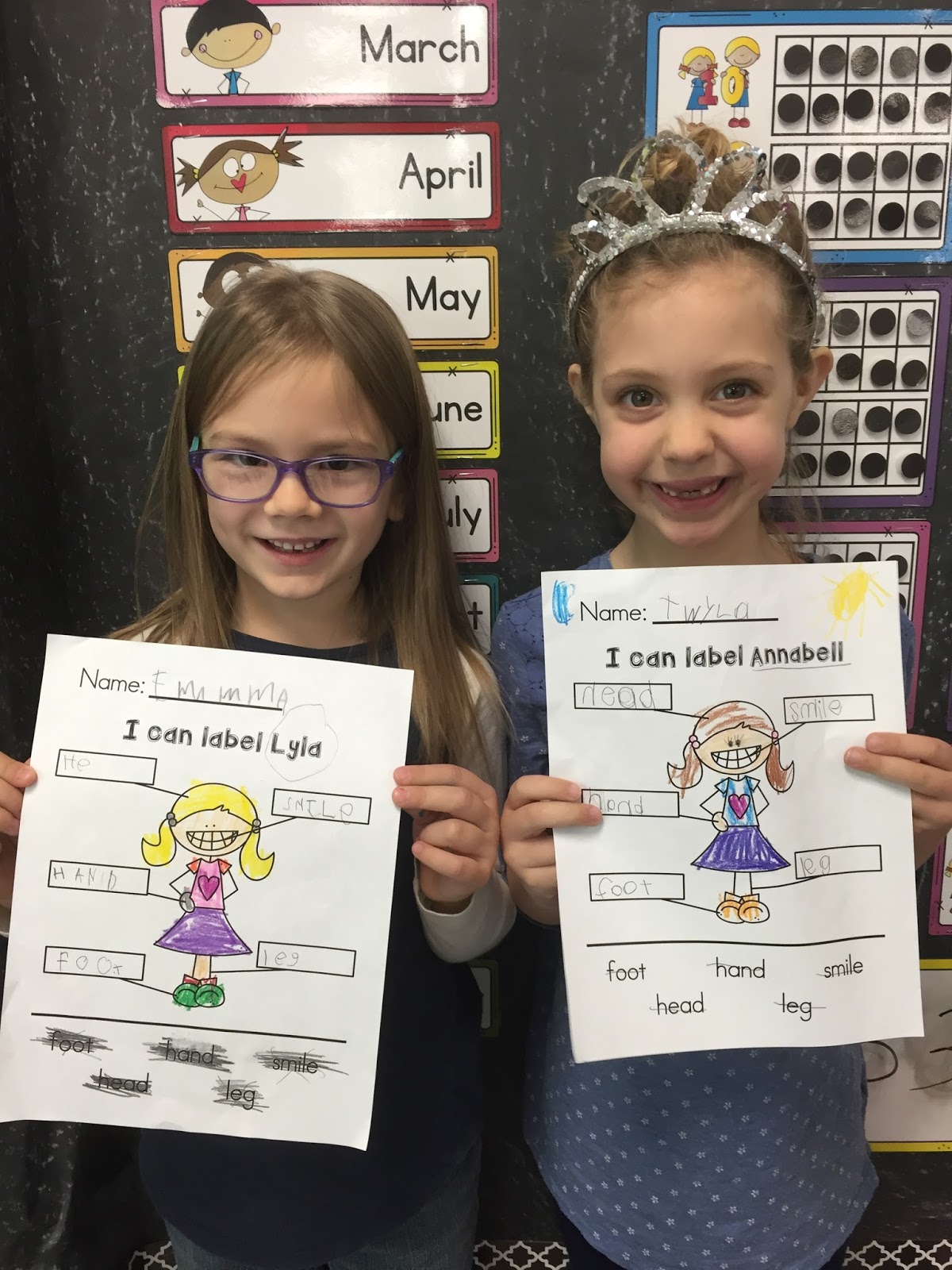 Kindergarten Rocks!: Label The Teacher And A Friend!