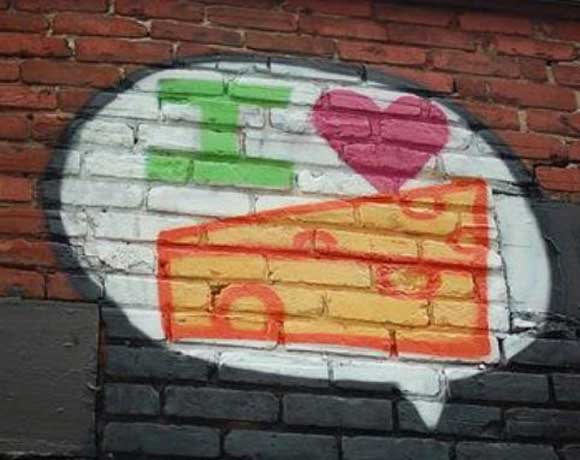Cheez-Elle: I Love Cheese Graffiti