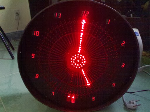 Đồng hồ kim hiển thị bằng LED đơn