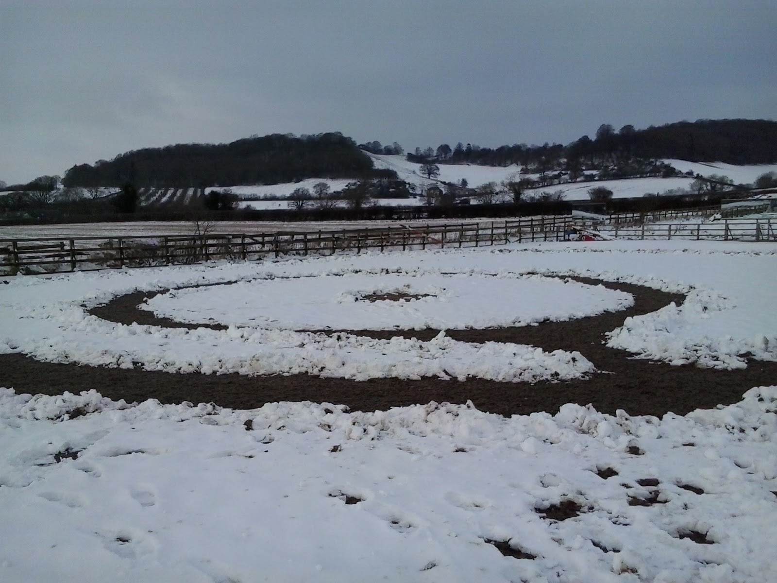 words and ideas, poetry and images: Crop Circle in the Snow
