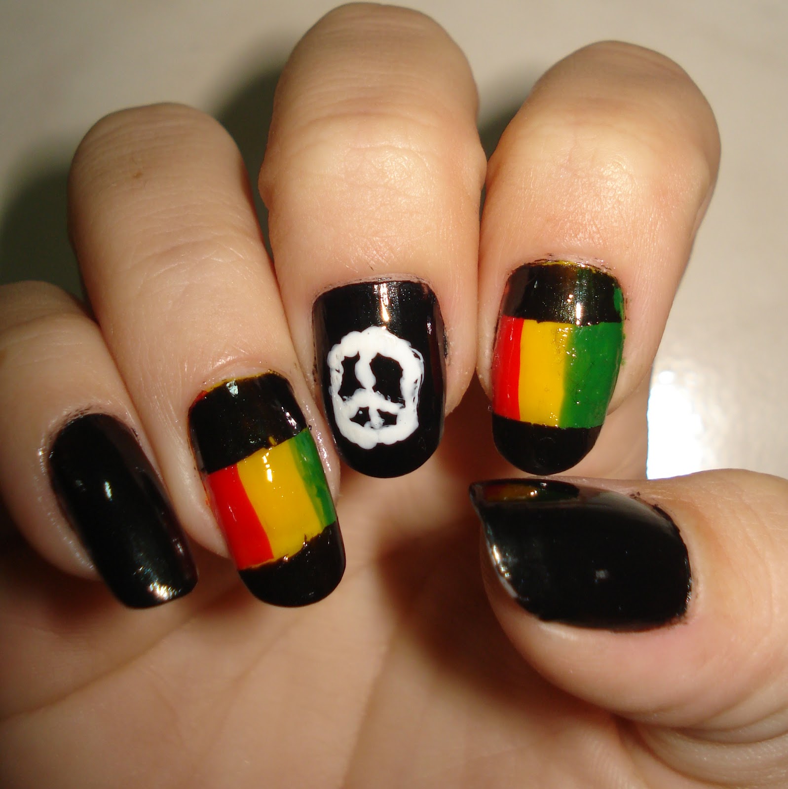 Art Nails: Art Nail: Reggae
