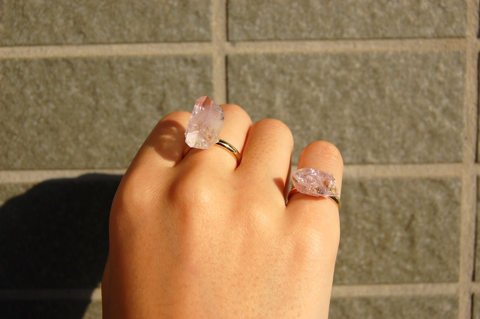 Intentionally Dumb: DIY: Raw Crystal Ring