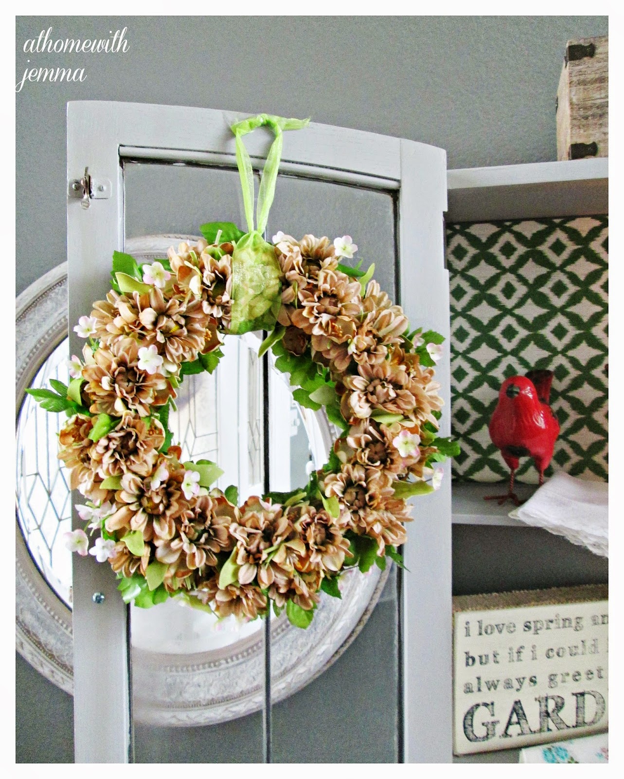 How Make Natural Spring Wreaths For Home Decorating - At Home with Jemma