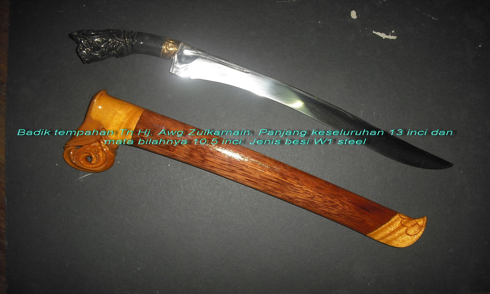 Pembuatan Badik dan Keris : Contoh badik dan saiz.