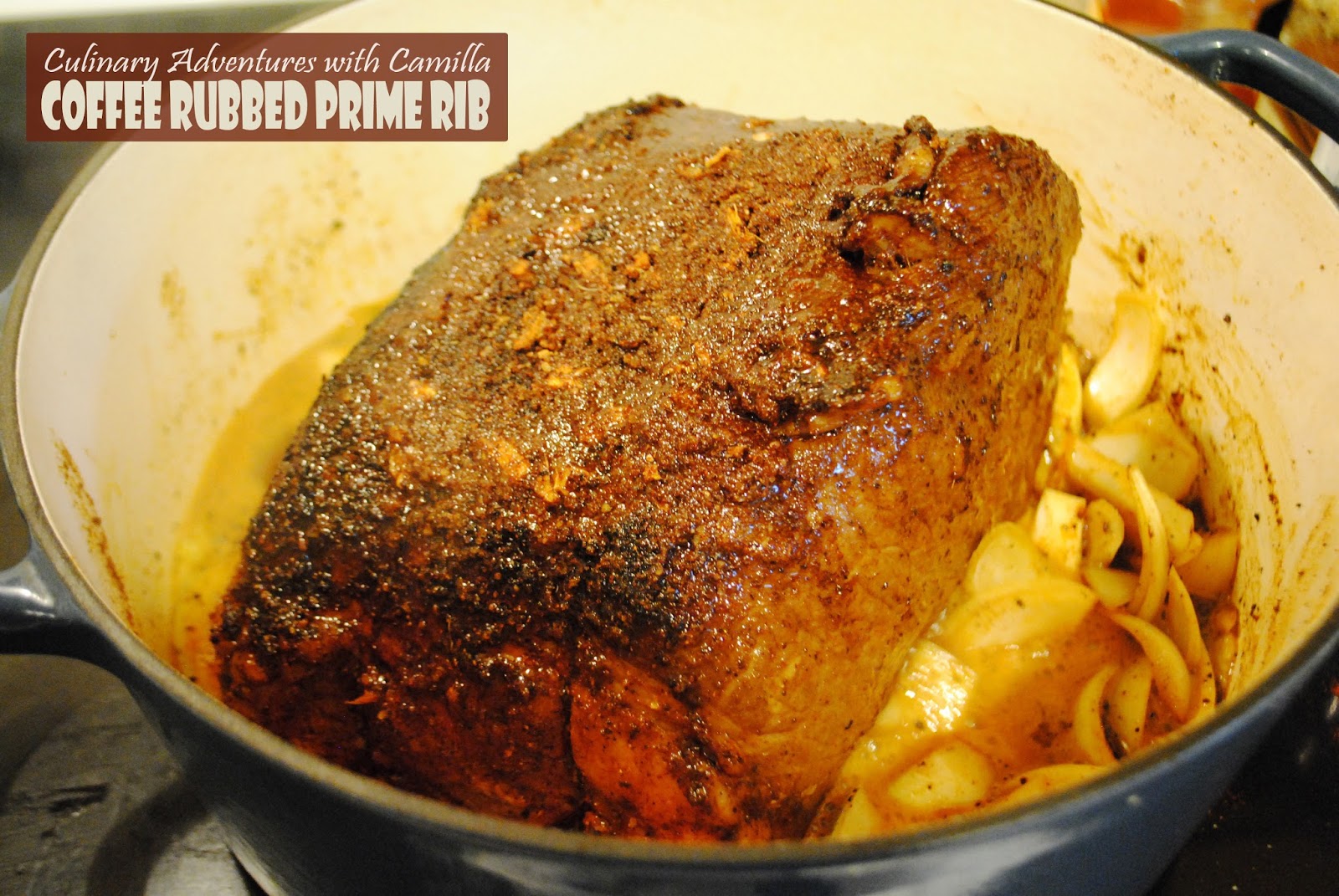 Coffee-Rubbed Prime Rib Roast for #SundaySupper