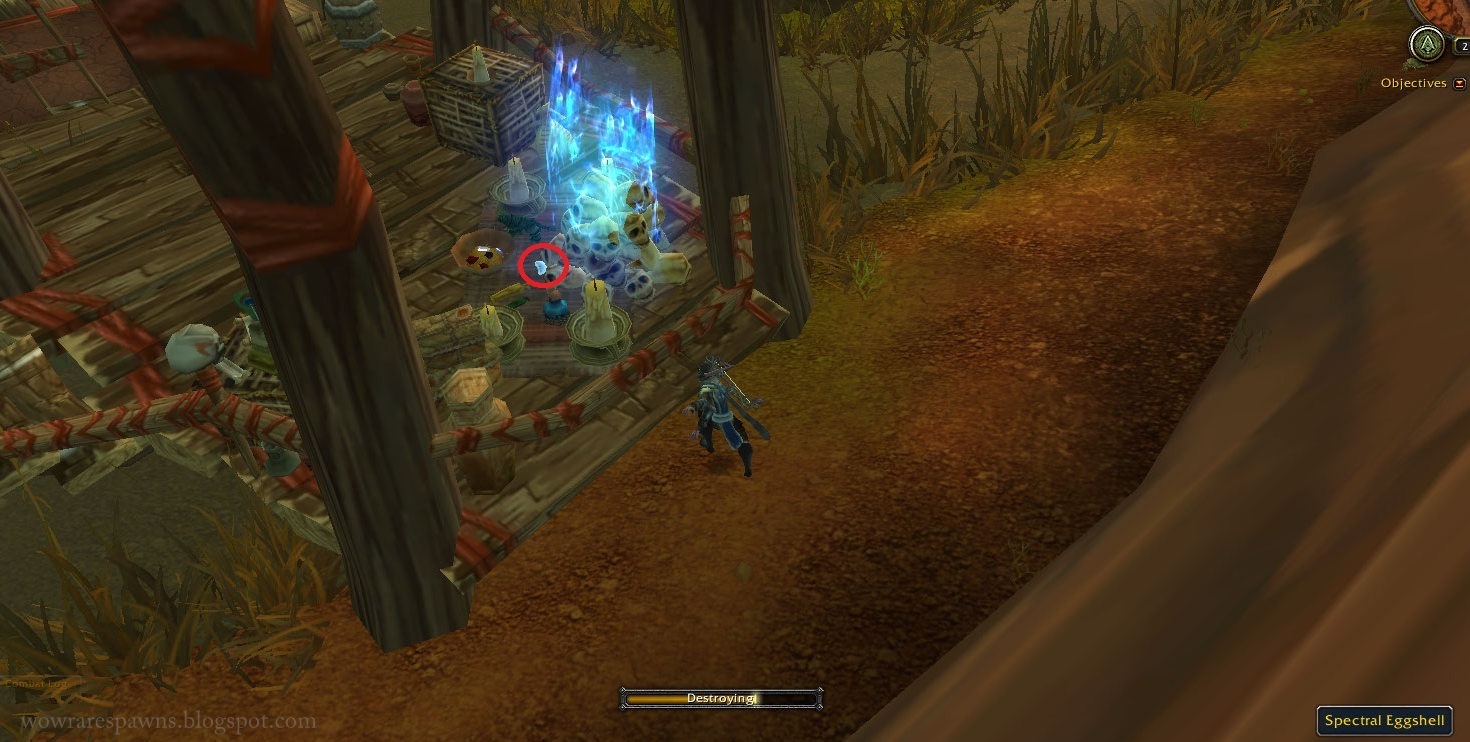 WoW Rare Spawns: Gon - Inky Blue Spirit Raptor