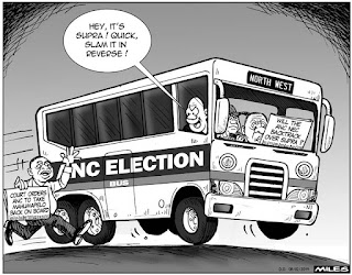 Cartoons by Miles: Under the bus