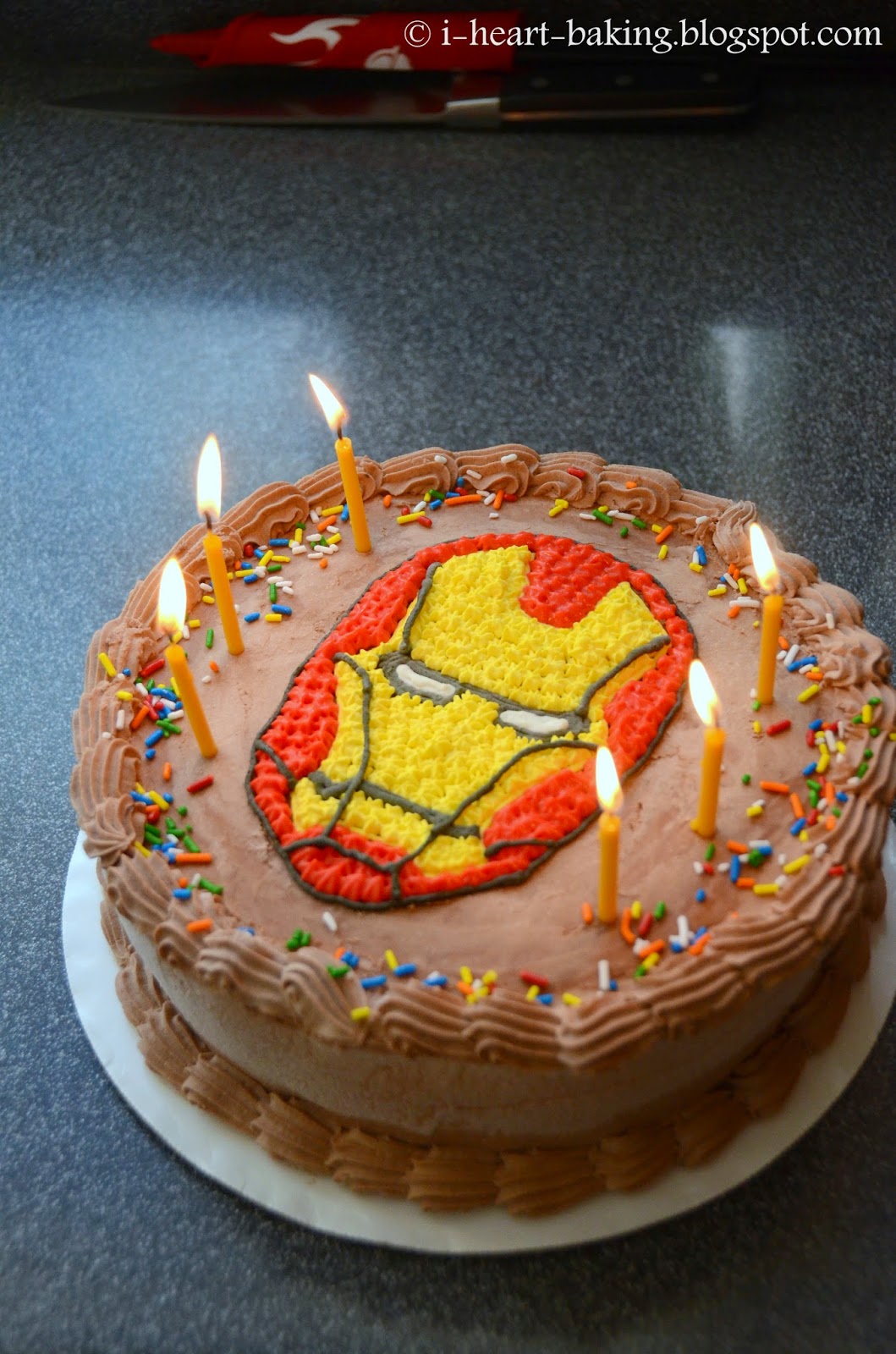 i heart baking!: iron man birthday ice cream cake