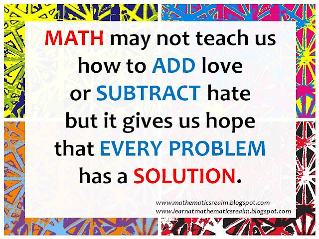 MATH QUOTES 1 ~ Mathematics Realm