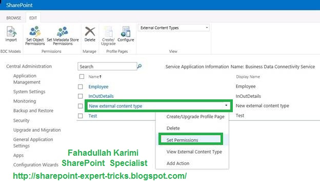 SharePoint Tips and Tricks: Create External list using Business Data Connectivity in SharePoint 2013