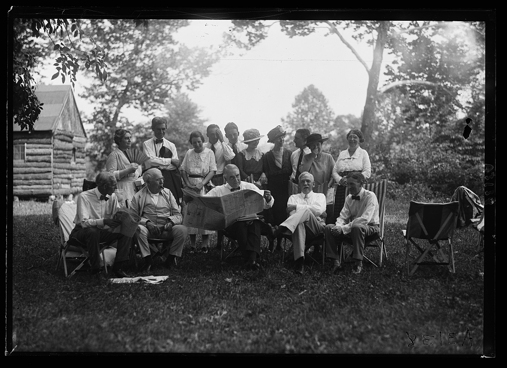 Rare Vintage Photographs of President Warren G. Harding Auto-Camping ...