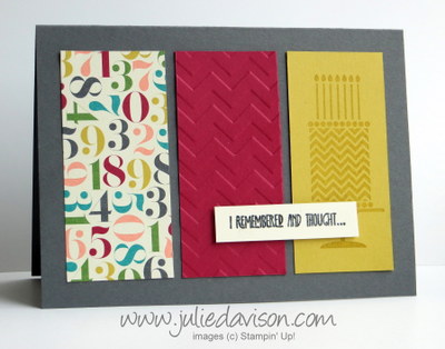 Remembering Your Birthday Tri-Panel Card | Julie's Stamping Spot ...