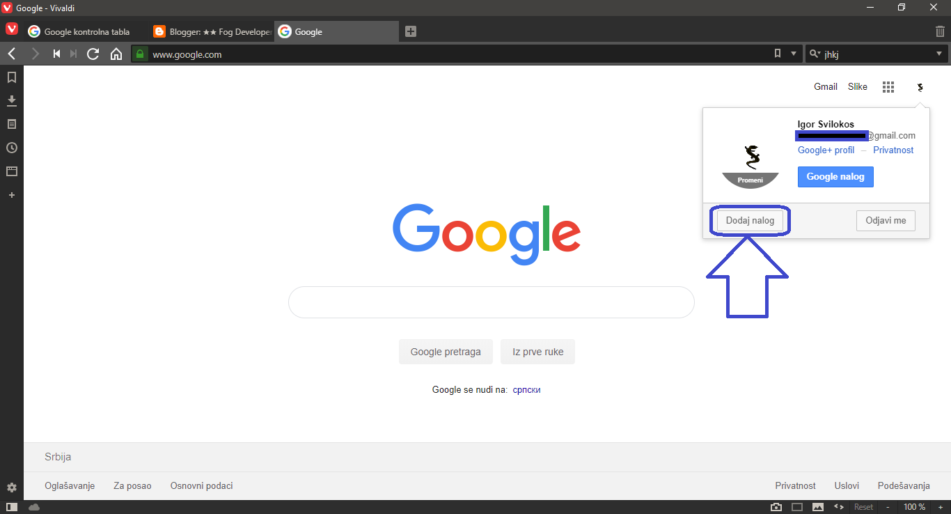 Kako otvoriti novi Google i gmail nalog? - ★★ Fog Developer
