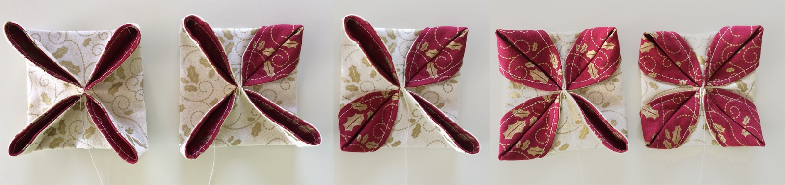 Corners of My Life: folded fabric ornament