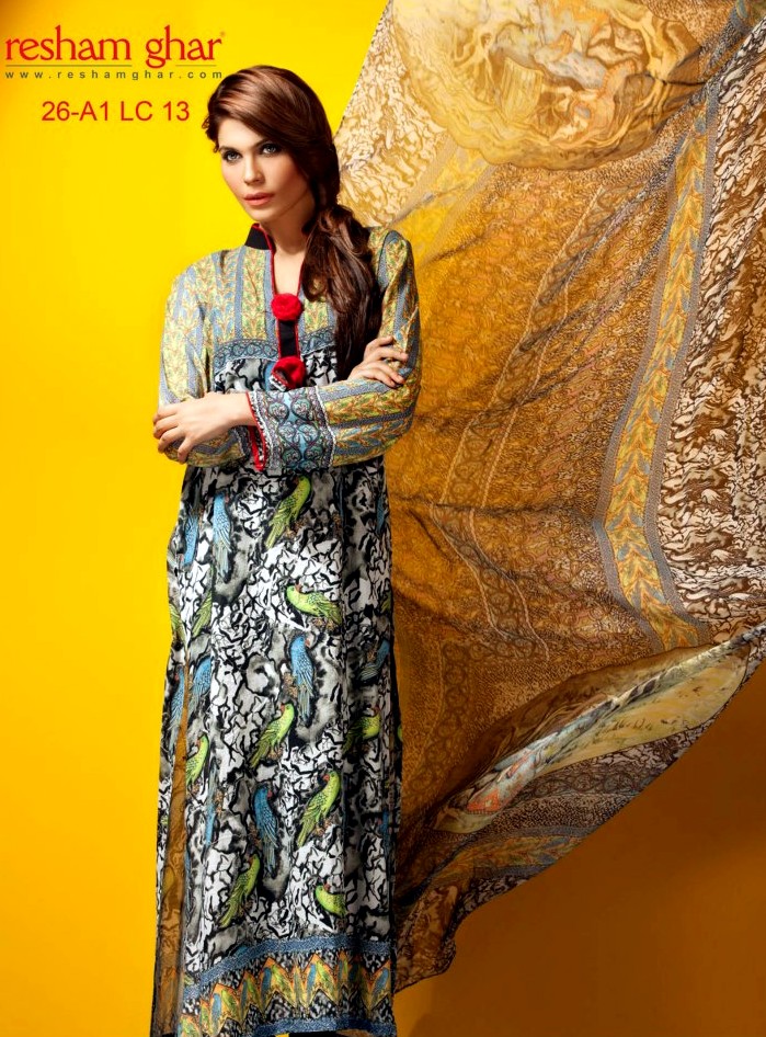 Resham Ghar Spring Summer Collection 2013 For Women | Digital Printed ...