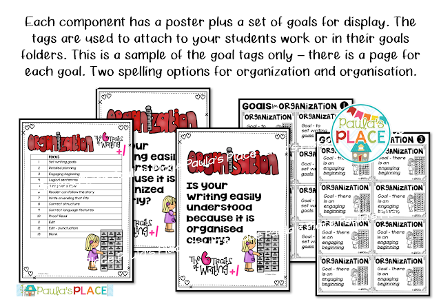Paula's Place Teaching Resources: Six Traits Writing Goals
