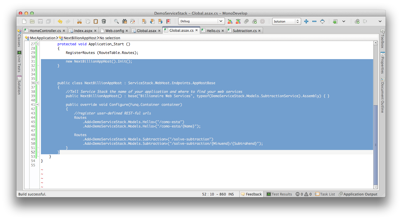 class Programmer : IEnableMuch {: ServiceStack Walkthrough. Screenshots guide