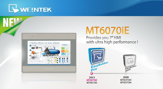 Weintek giới thiệu HMI mới MT6070iE 2013|Màn hình HMI Weintek EasyView